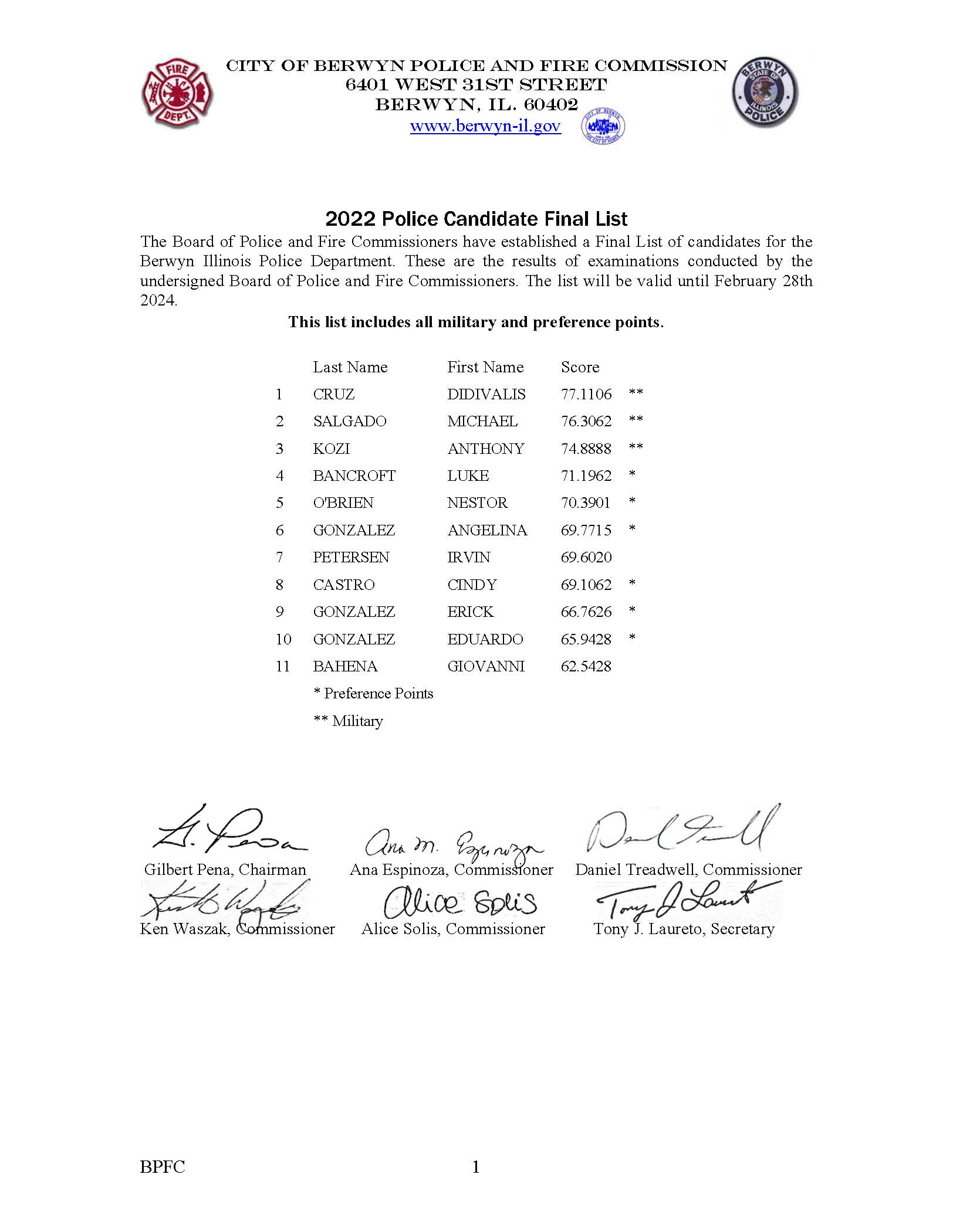 Become a Police Officer - Berwyn Police Department