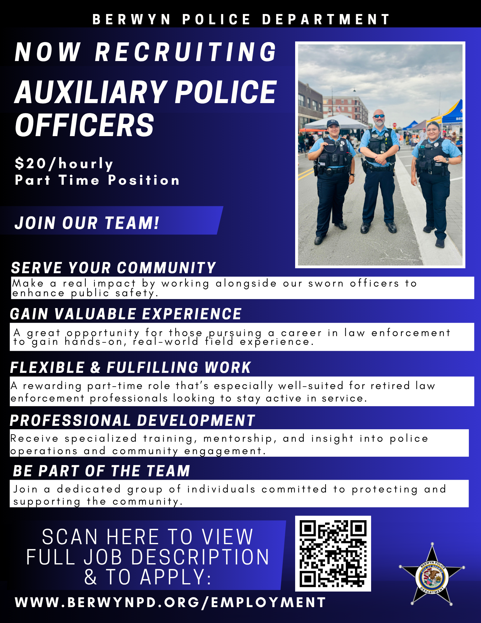 Employment Opportunities - Berwyn Police Department